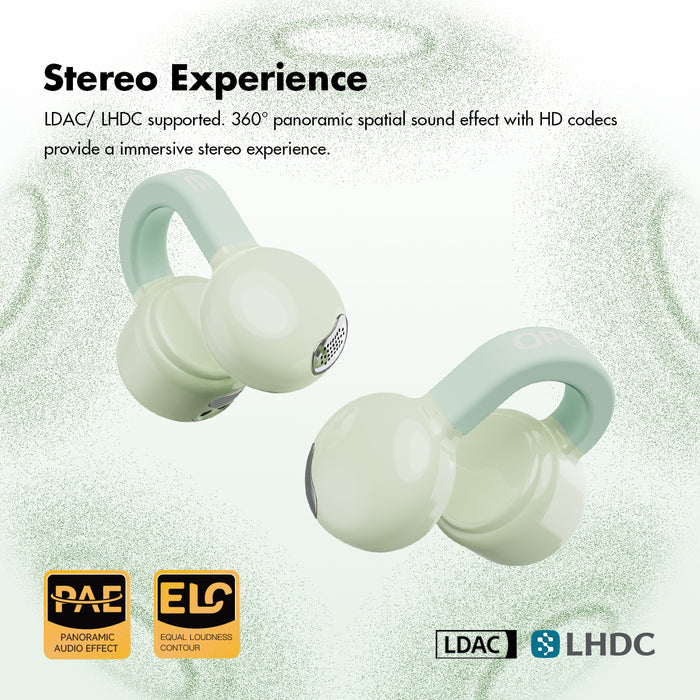 OpenFeel | Clip On Wireless Earbuds, LDAC & LHDC & LC3 - ROSESELSA